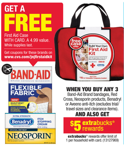 Extreme Couponing Mommy: CHEAP Band-Aids PLUS FREE J&J First Aid Kit at CVS