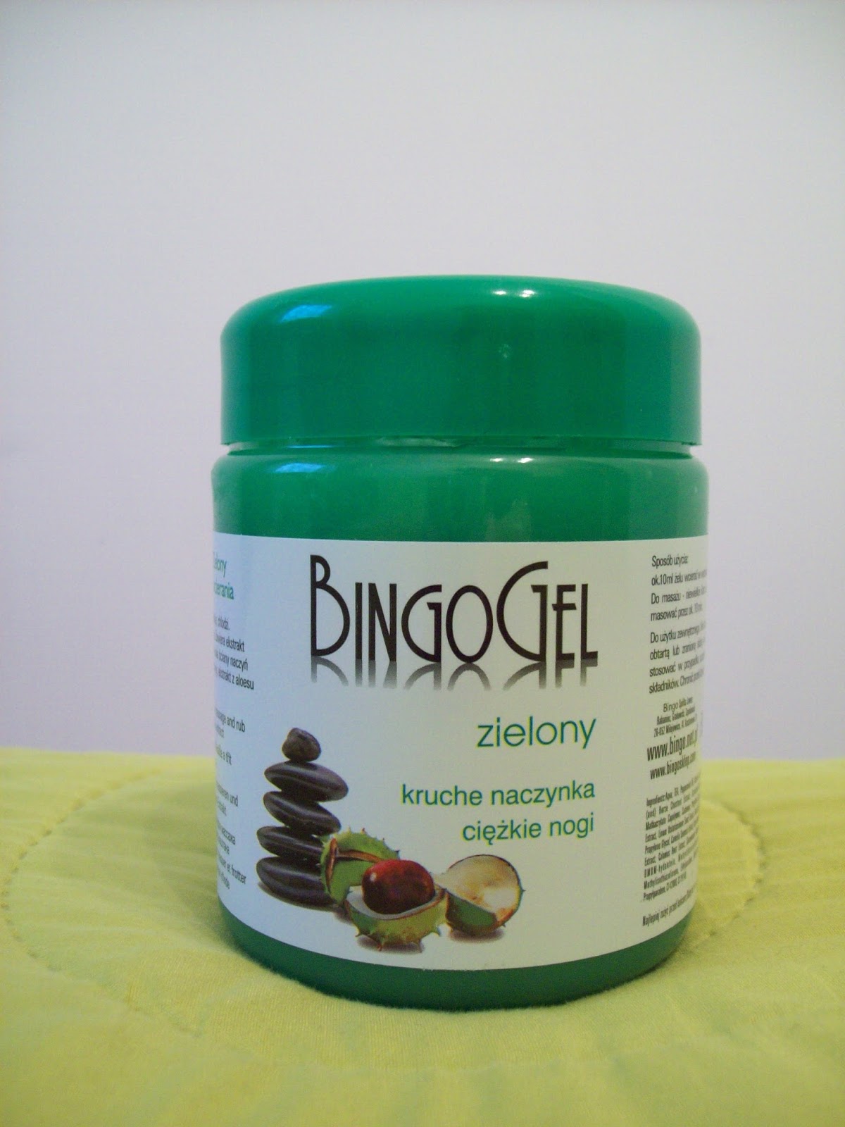 Żel zielony, ciężkie nogi i kruche naczynka BingoSpa