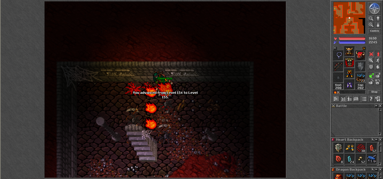 As melhores hunts do Tibia: Level up - 155