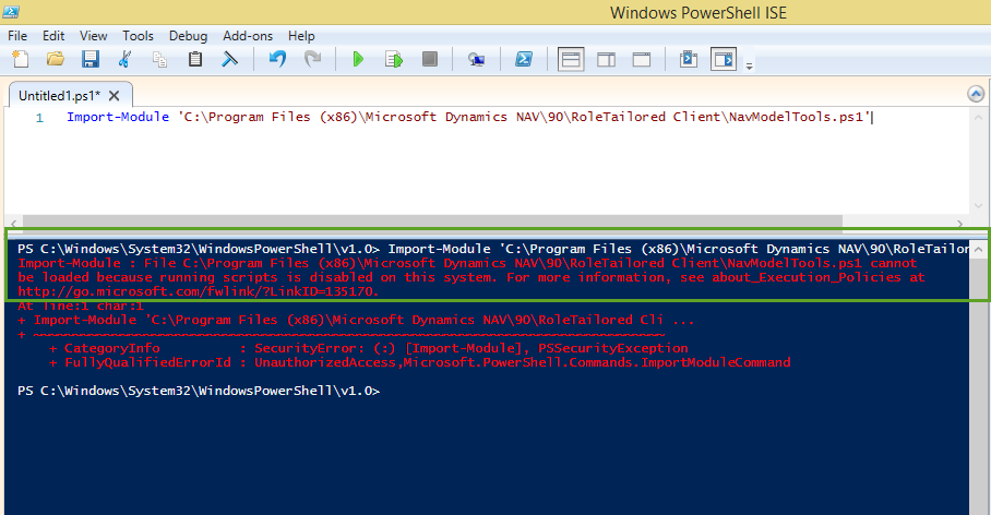 Microsoft Dynamics NAV By Binesh & Shilpa: POWERSHELL SCRIPT CANNOT BE ...