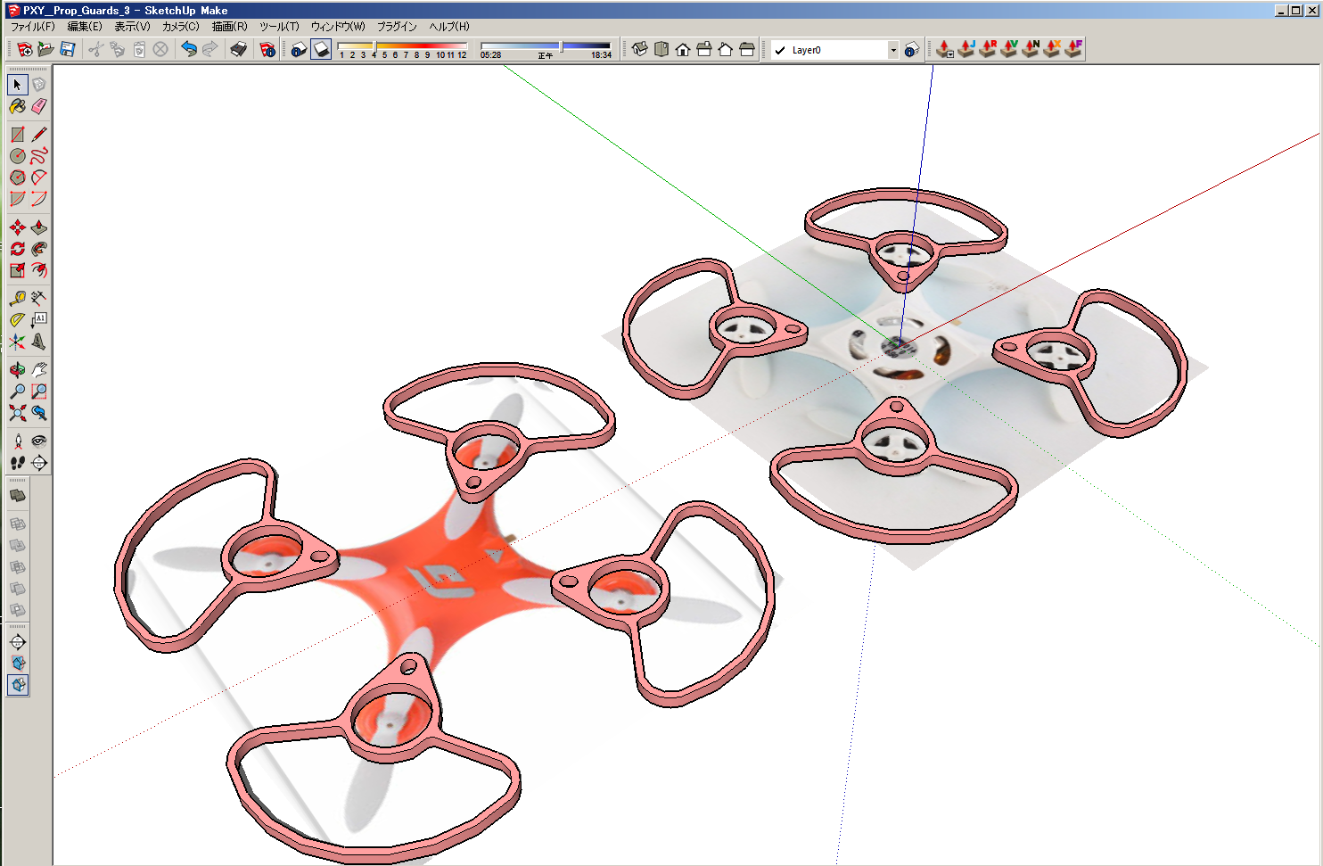 D-PROJECT: PXY（Cheerson CX-10） prop guard 試作品3号