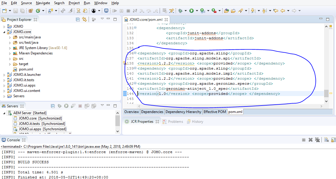 AEM/CQ5 : javax.inject,version=[0.0,1) — Cannot be resolved AEM/CQ5 : javax.inject,version=[0.0,1) — Cannot be resolved