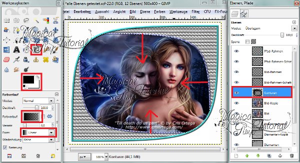 Magical Gimp-Tutorial: Gimp Tutorial "Diamonds"