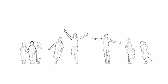 ARCHITECTURAL BLOCKS - custom cad blocks for autocad: African childrens