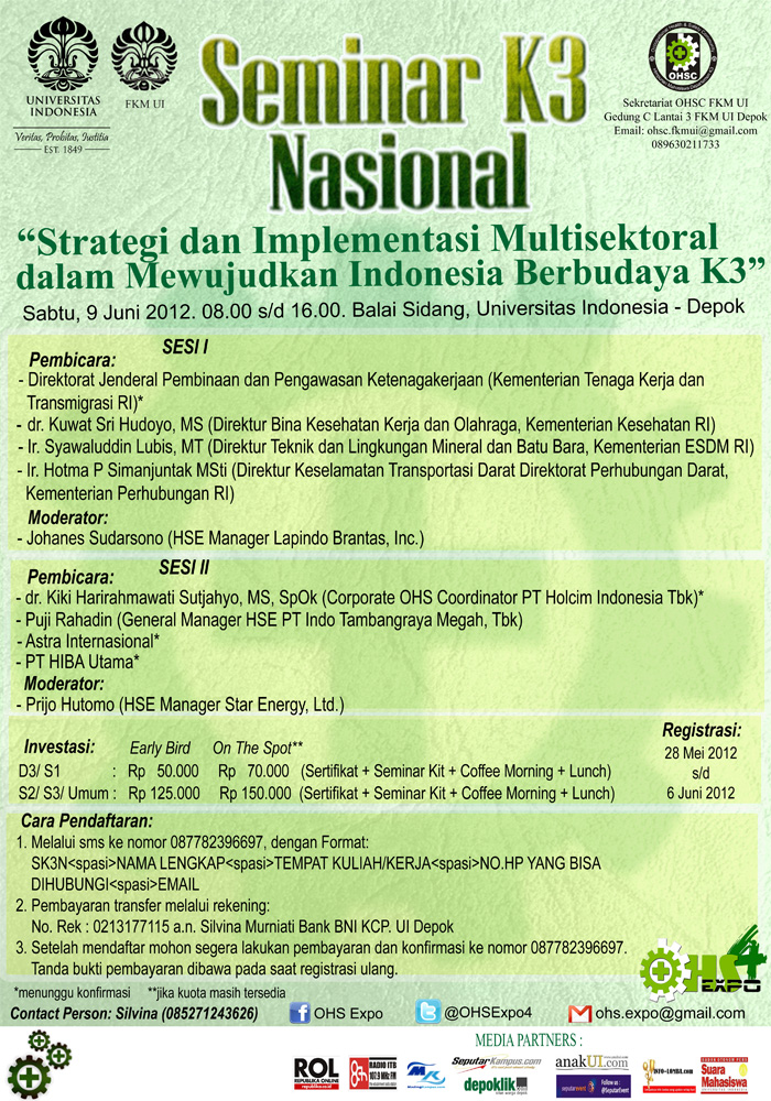 Seminar K3 Tingkat Nasional - INFO LOMBA 2023 TERUPDATE TERPERCAYA