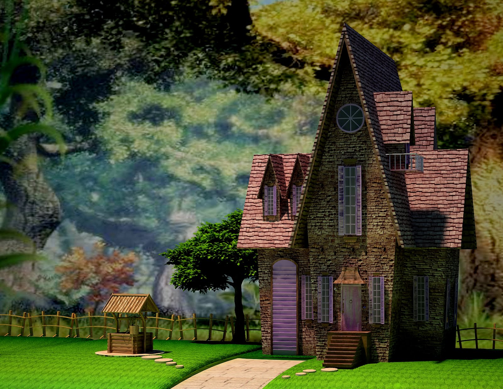 Ashley Junghee Koo Art: House Rendering Practice