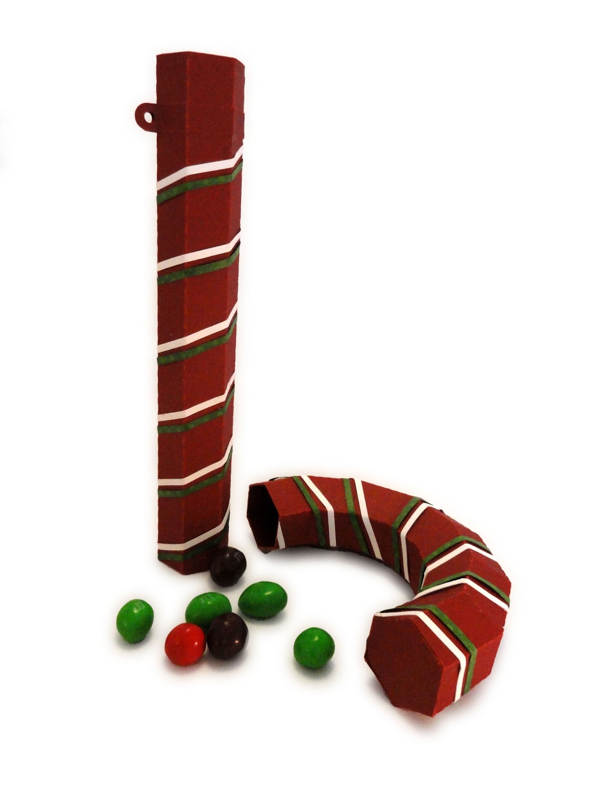 Needles 'n' Knowledge: Candy Cane Box Christmas Decor