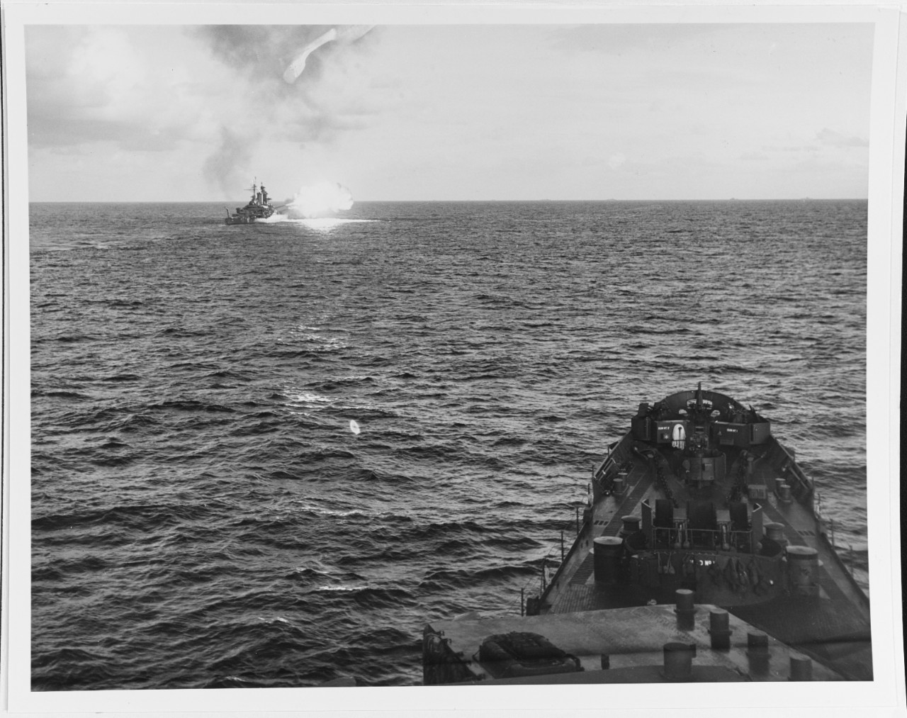 daily timewaster: “USS Mississippi (BB-41) fires her forward 14-inch ...
