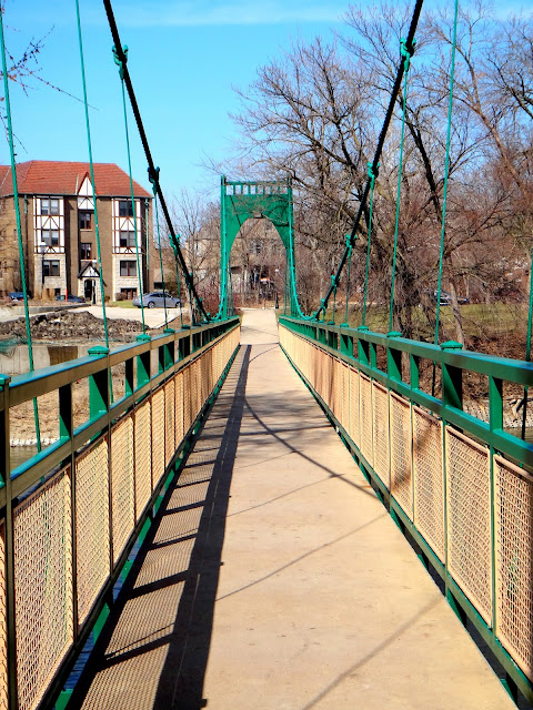 Riverside's Swinging Bridge through the past 100+ years