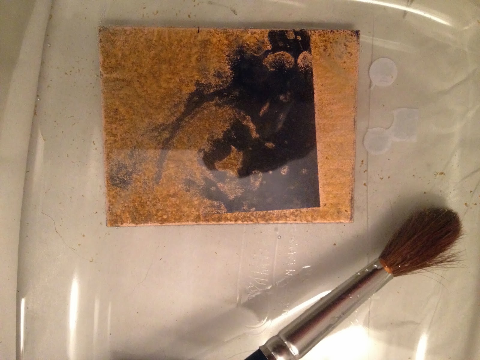 reflective practice: press and peel etch