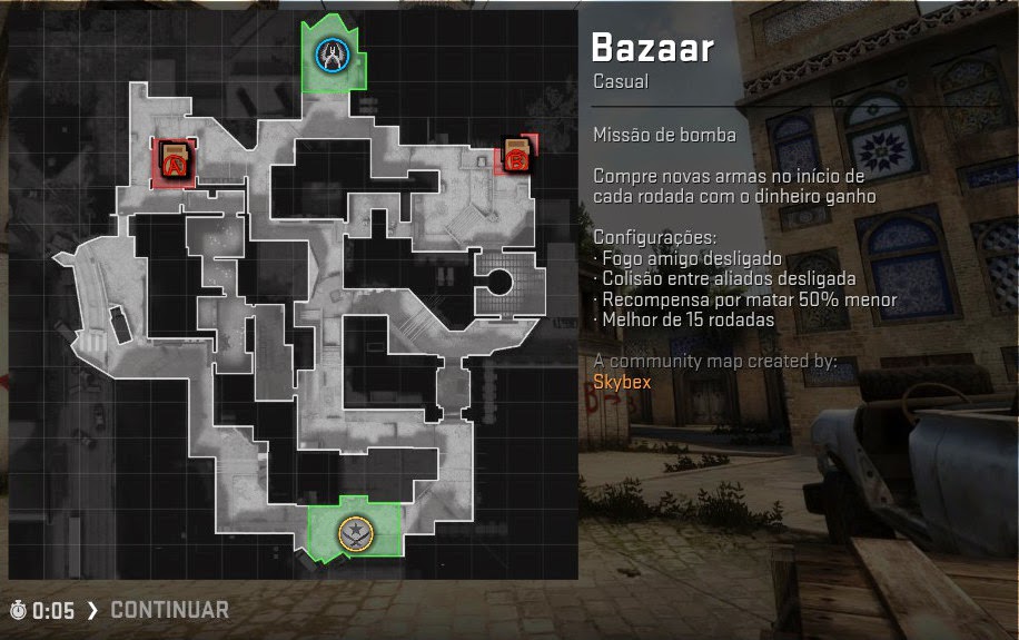Counter-Strike: Global Offensive War Journal: Mapa Bazaar
