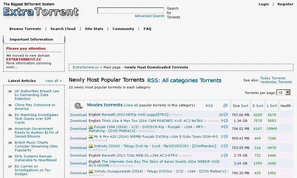 HD Virtual 4: http://extratorrentlive.com - Busca de Torrent