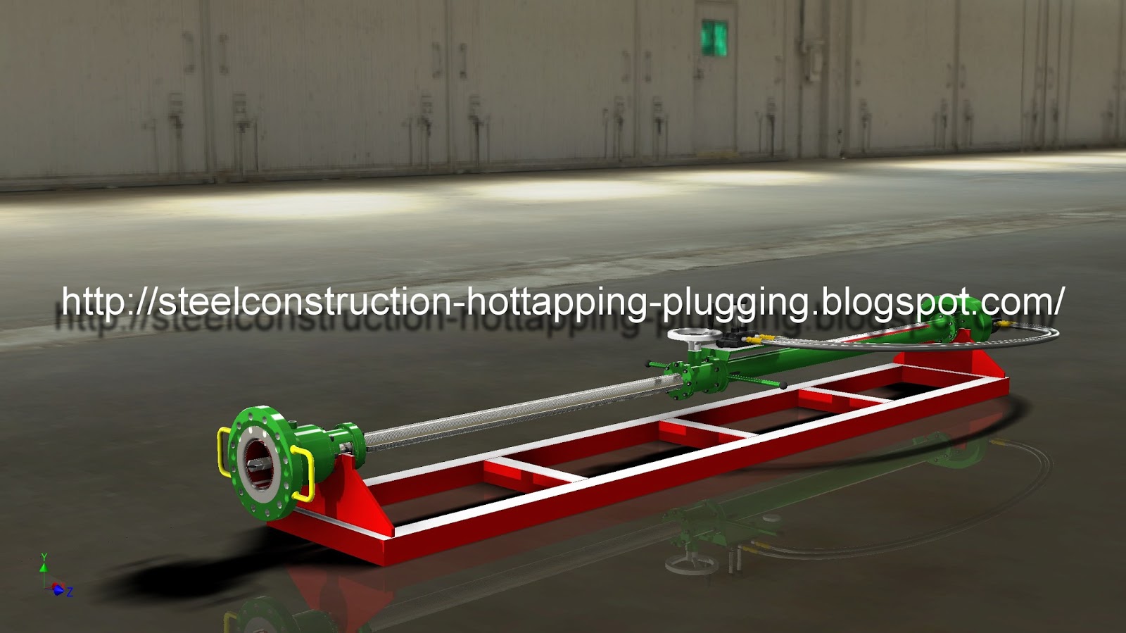 HOT TAPPING MACHINE,STOPPLE PLUGGING EQUIPMENT,STEEL CONSTRUCTION,HEAVY ...