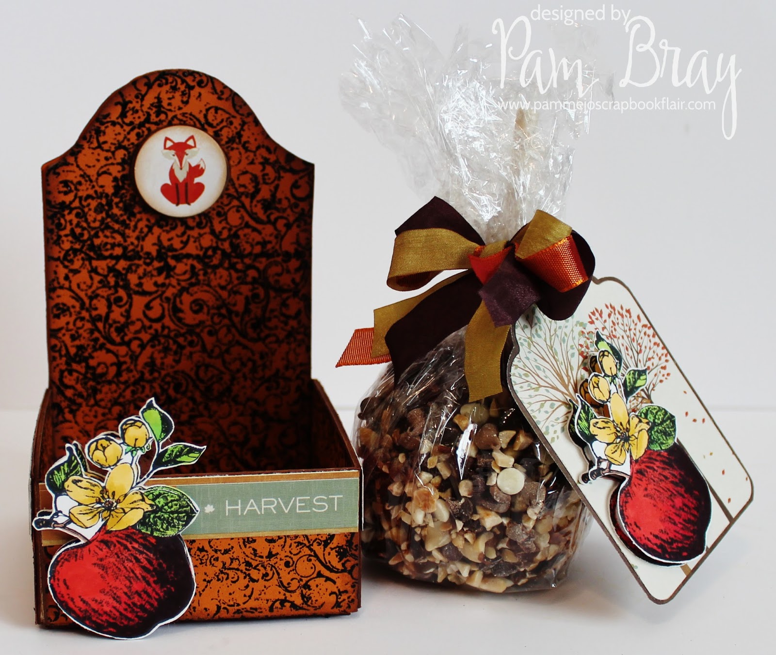 Pam Bray Designs: A Girl with Flair: Candy Apple Treat Box with Xyron ...
