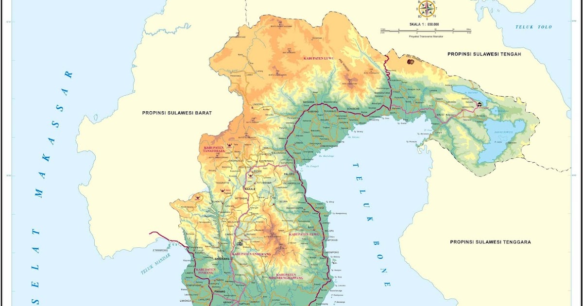 AMAZING INDONESIA: SOUTH SULAWESI PROVINCE MAP