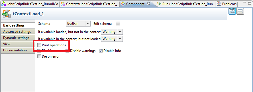 Bekwam Blog: DYNAMIC_SETTINGS in Talend Open Studio Custom Components