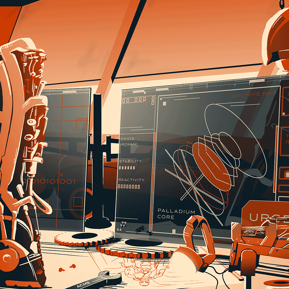 INSIDE THE ROCK POSTER FRAME BLOG: Rob Loukotka Iron Man The Desk of Mr ...