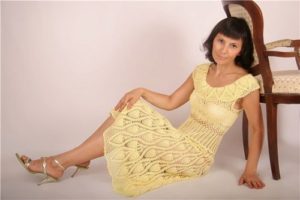 ROCHII CROSETATE ROMANIA: ROCHIE DE ZI CROSETATA MANUAL ANANAS MODEL 16