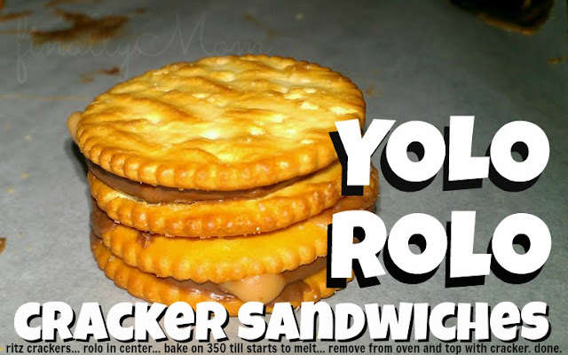 finally Mom: YOLO rolo cracker sandwiches