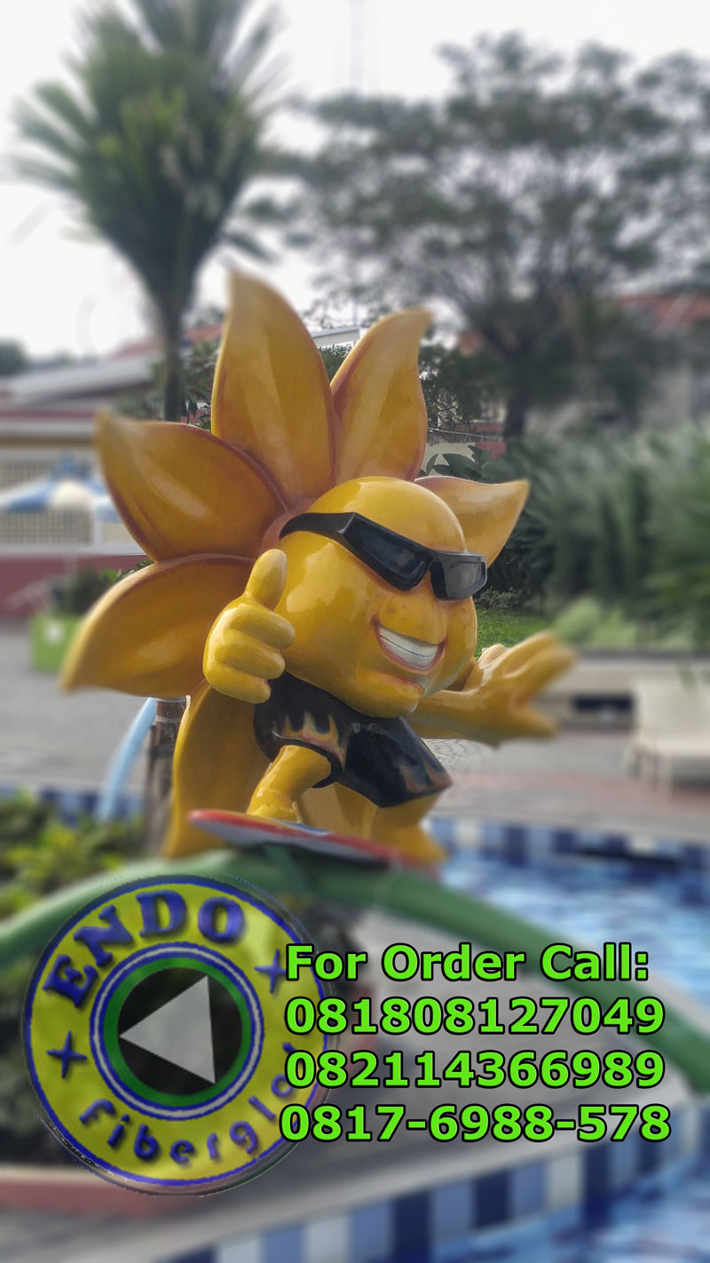 Bikin Maskot Waterpark | Jasa Patung Fiber Maskot