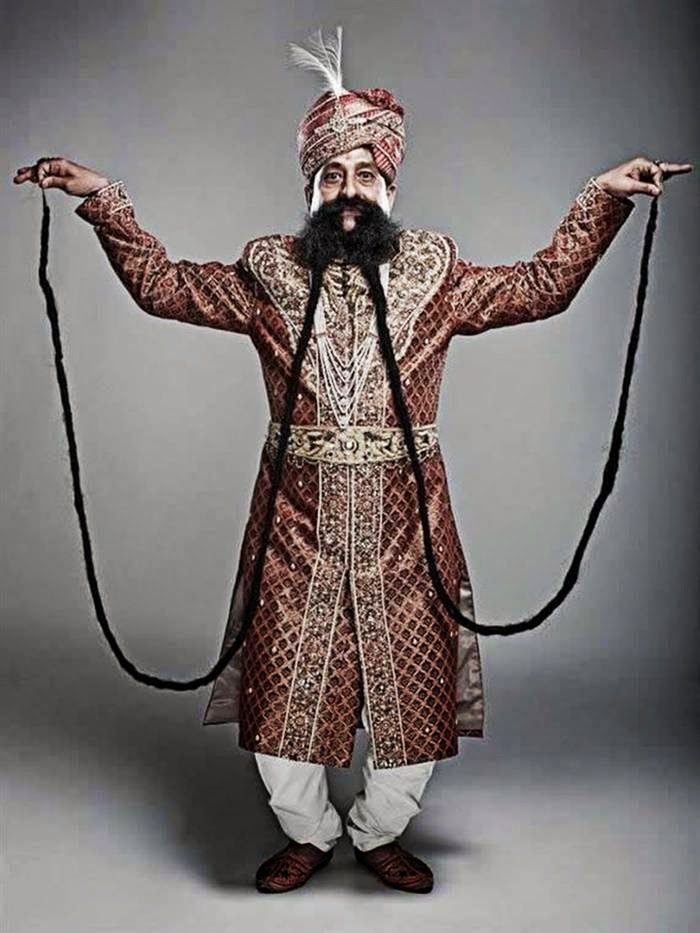 World’s Longest Moustache measures over 4 meters