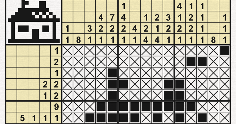 Nonograms Katana Solutions: 15X15 - HOME