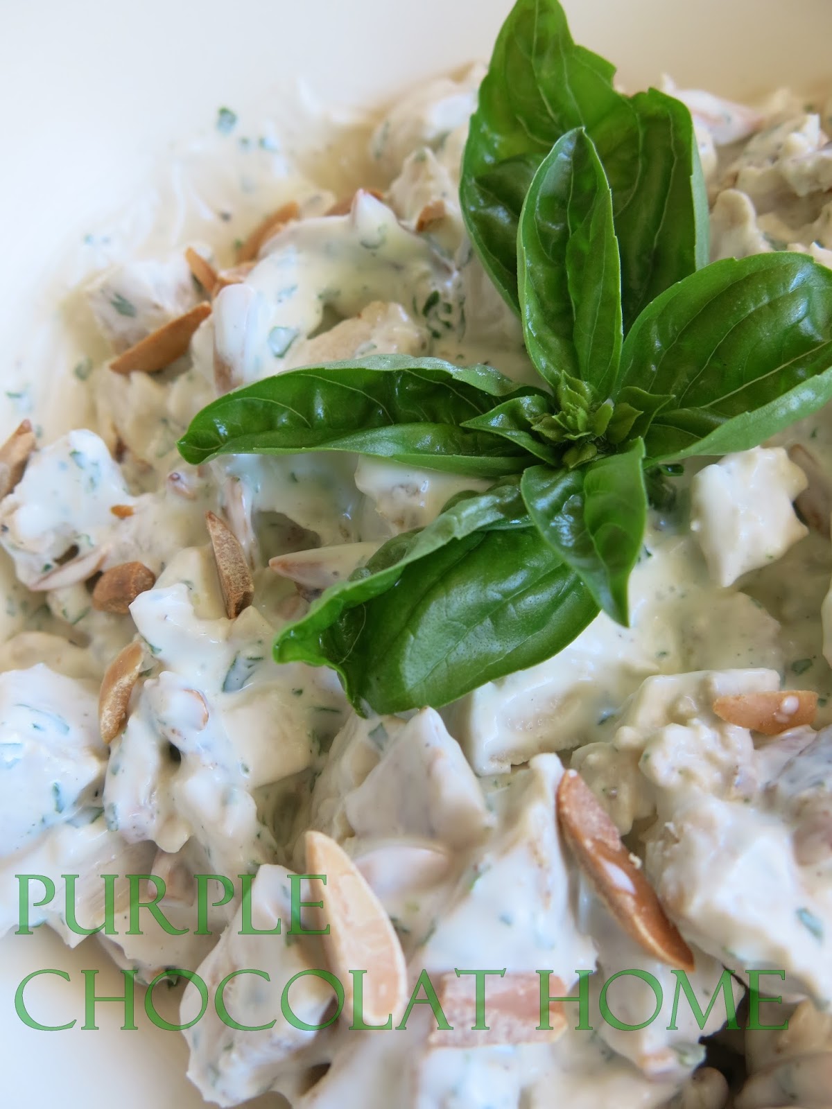 Lemon Basil Chicken Salad - Purple Chocolat Home