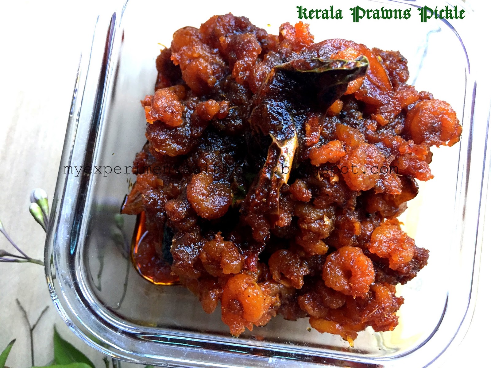 My Experiments With Food: Mummy's Kerala Prawns Pickle