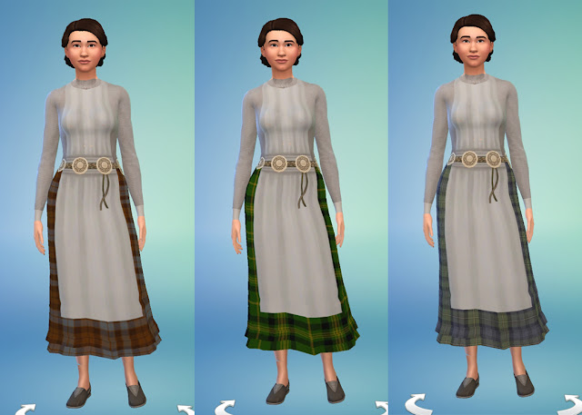 TS4: Celtic Short Dress and Cape | History Lover's Sims Blog