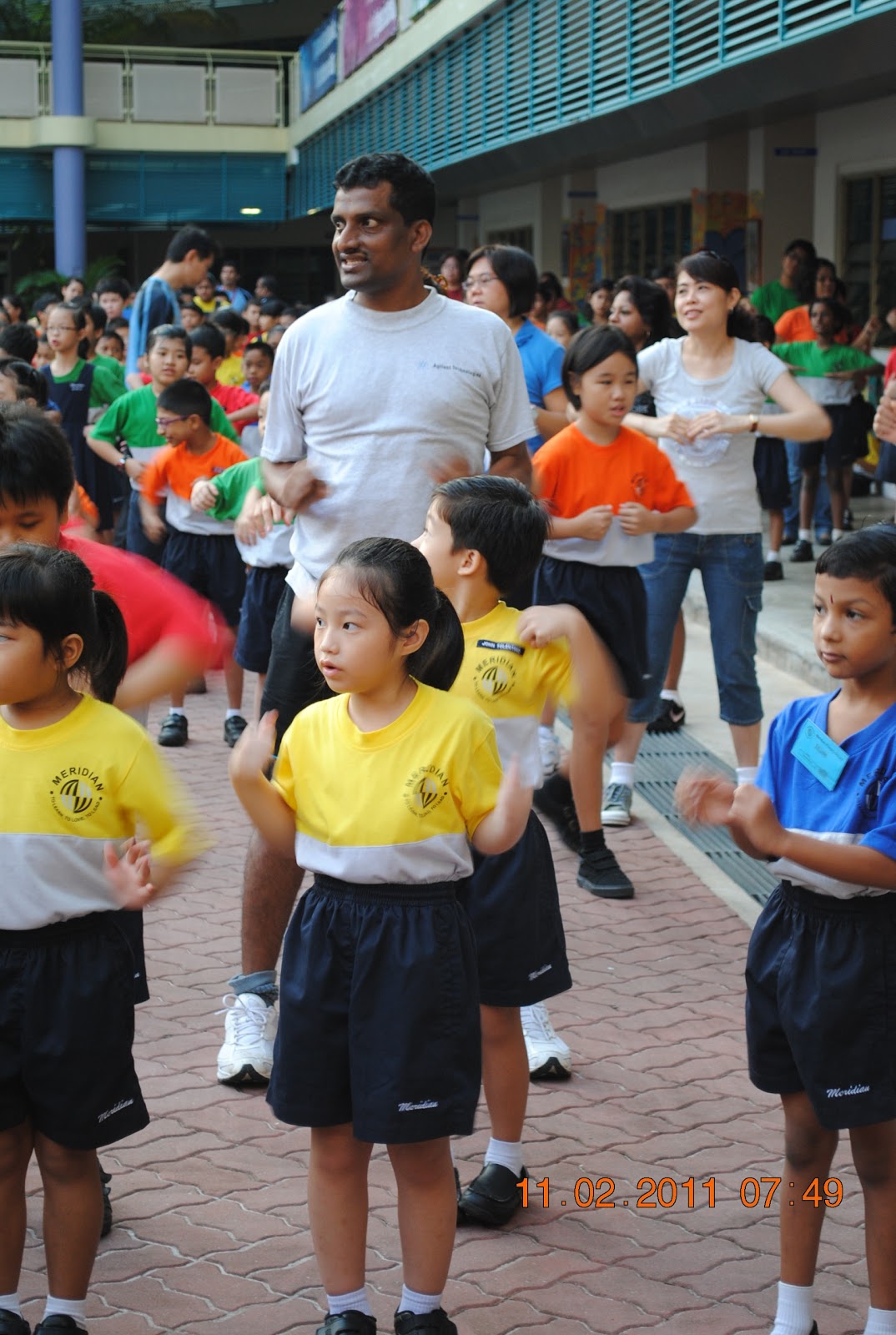 Meridian Primary School Singapore: Friday Exercise With Parents