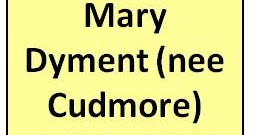 A DEVON FAMILY HISTORY: Great x4 Grandmother Mary Dyment (nee Cudmore)