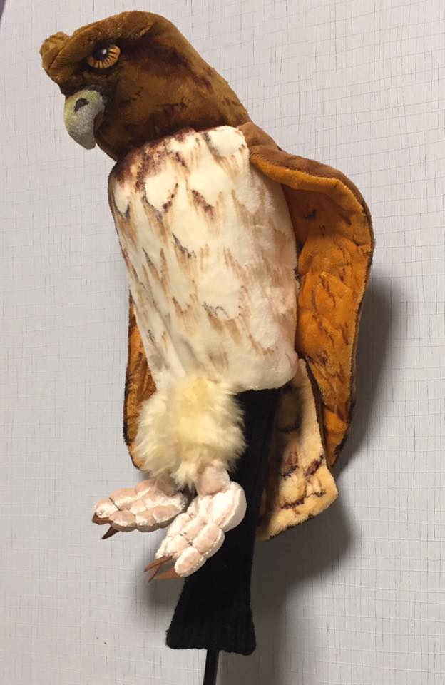 Custom Golf headcovers and puppets : Red Tailed HAWK - custom golf ...