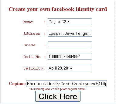 Cara Membuat ID Card Facebook - pondok reot