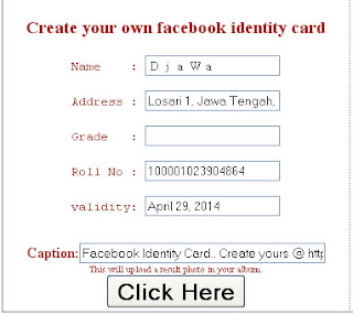 Cara Membuat ID Card Facebook - pondok reot