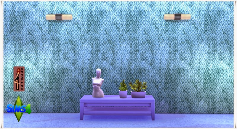 Annett's Sims 4 Welt: Wallpaper "Blue"