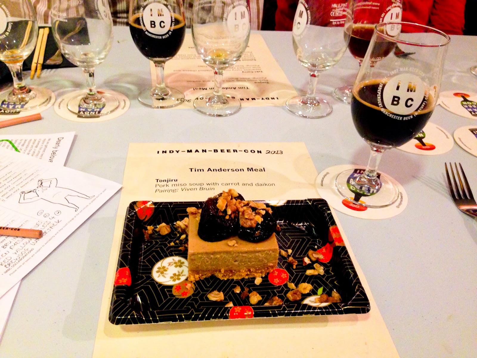 Good gobble!: Tim Anderson Meal at Indy Man Beer Con