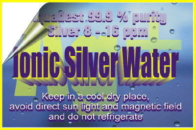 IONIC SILVER WATER: Merk Ionic Silver Water
