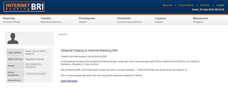 Tampilan Baru Website Internet Banking BRI - eMingko Blog