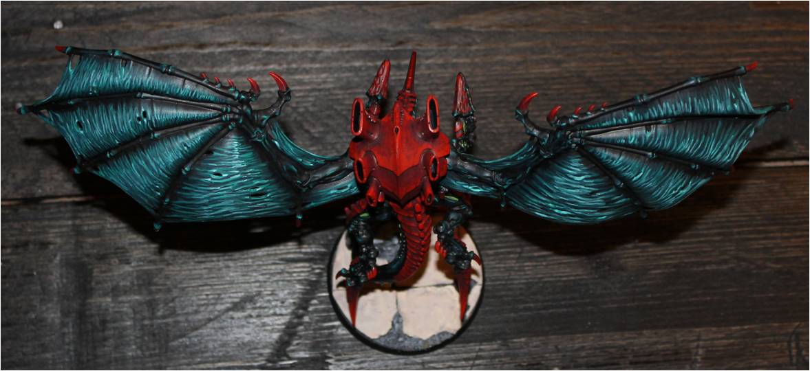 Facing The Grey Tide: Painting: Tyranid Flying Hive Tyrant