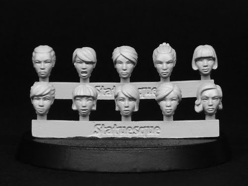 Tabletop Fix: Statuesque Miniatures - New Female Heads