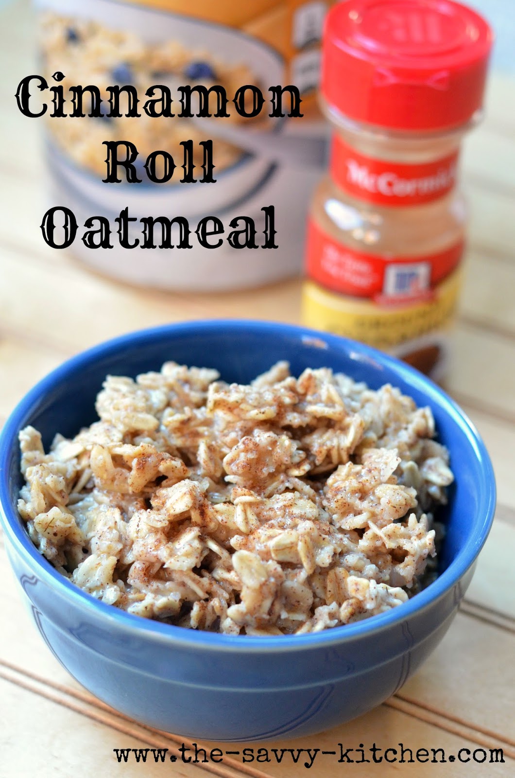 The Savvy Kitchen: Cinnamon Roll Oatmeal