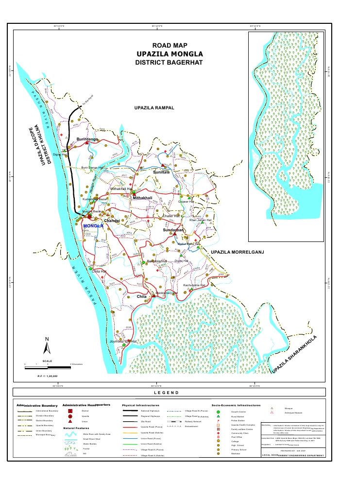 Mouza & Land Use Maps of Mongla Upazila, Bagerhat, Bangladesh - Tourism ...