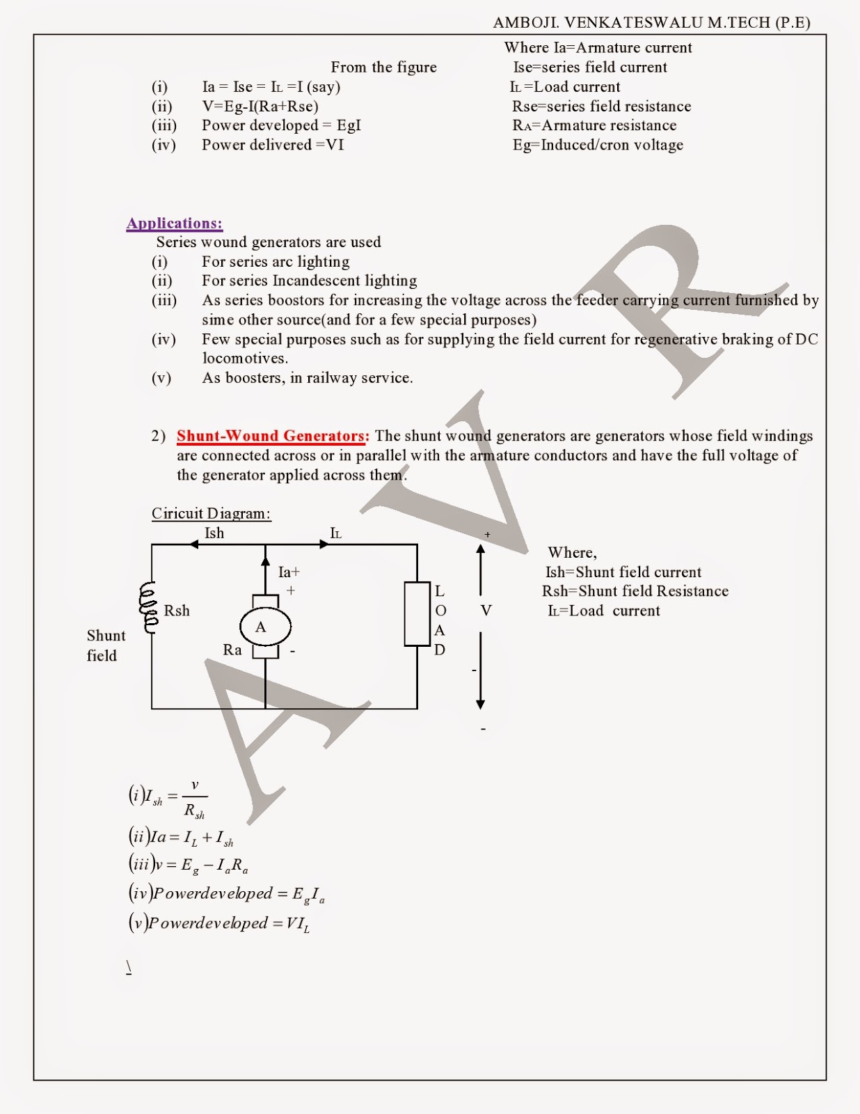 DC Generators:types of generators,emf equation,power flow diagram ...