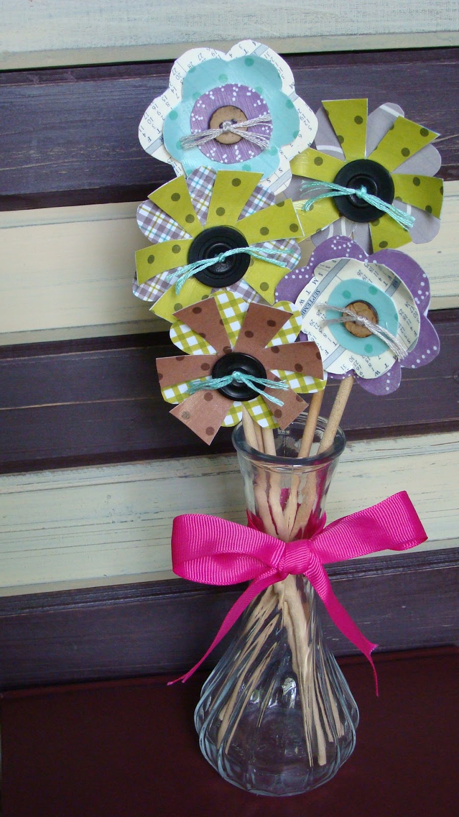 Say It With Love: Scrapbook Flower Tutorial