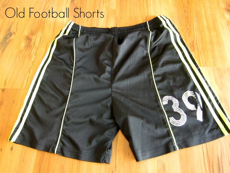 Upcycled Football Shorts for Junior - Green Issues by Agy