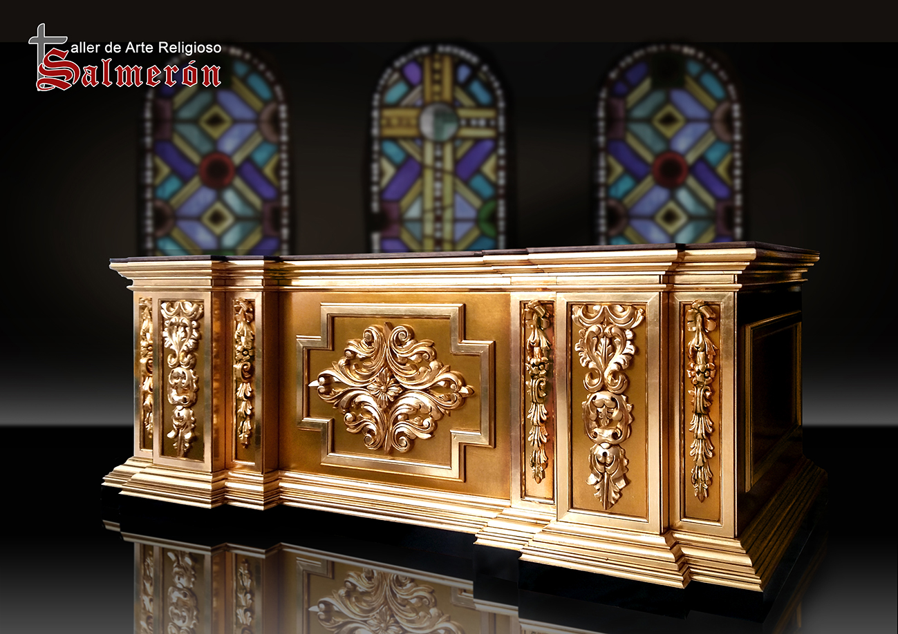 Taller de Arte Religioso Salmerón: Nuevos modelos de mesa de altar