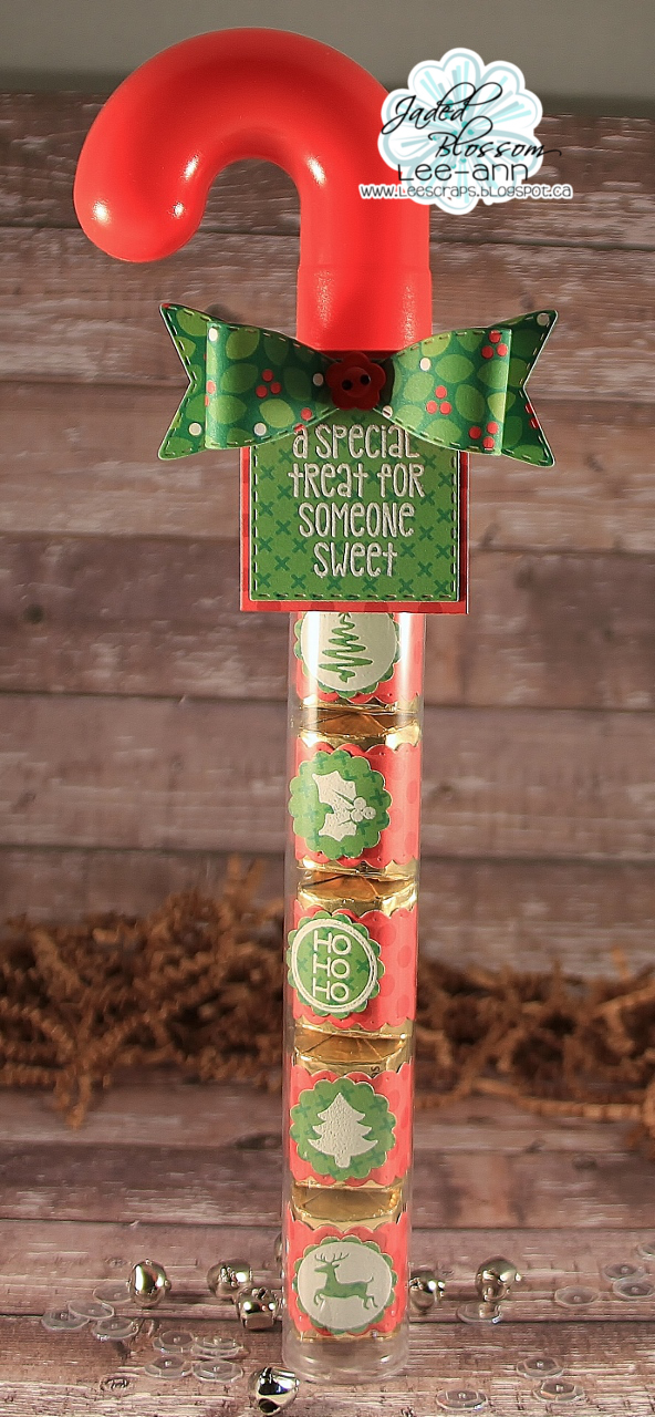 Snappy Scraps: Jaded Blossom Candy Cane Tubes