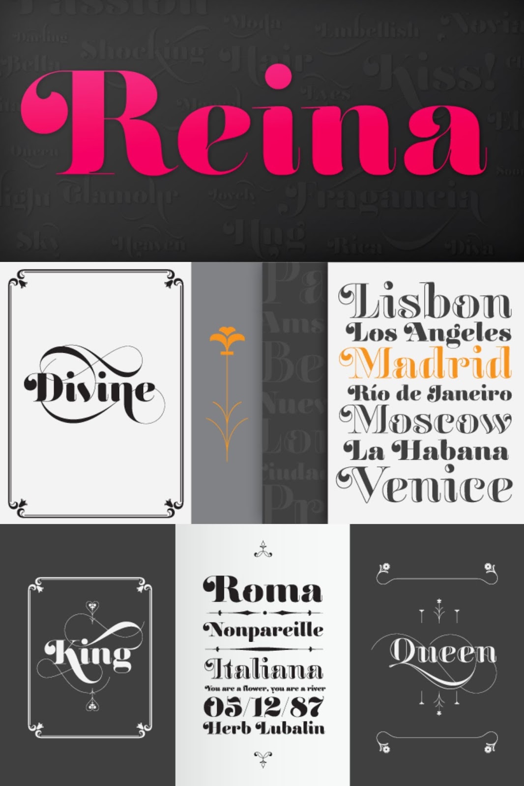 Fonts Premium: Reina Font Family