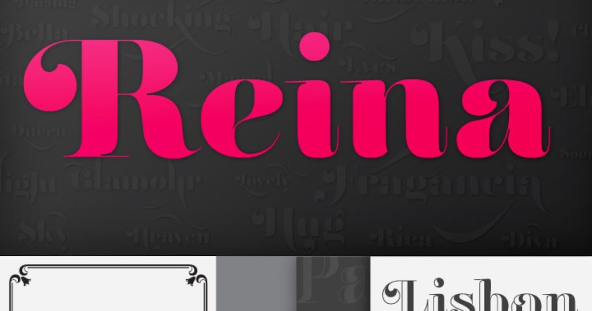 Fonts Premium: Reina Font Family