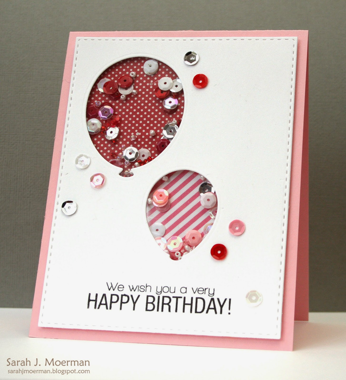 My Impressions: Simon Says Stamp Sequin-Filled Balloon Card